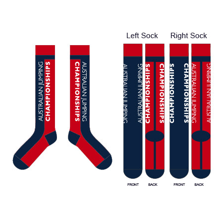 2025 Australian Jumping Championships Socks – twentyfourseven.net.au